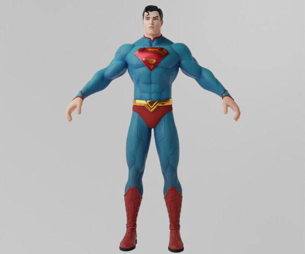 ArtStation - Superman Lowpoly Rigged | Resources