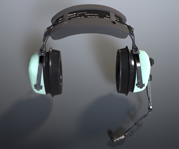 ArtStation - David Clark H10-36 Pilots Headset | Game Assets