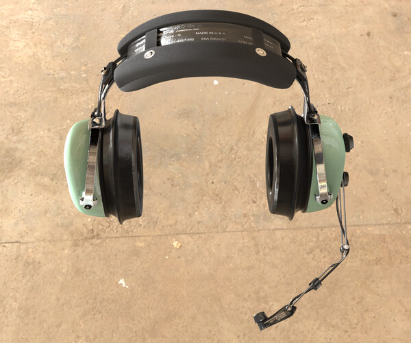 ArtStation - David Clark H10-36 Pilots Headset | Game Assets