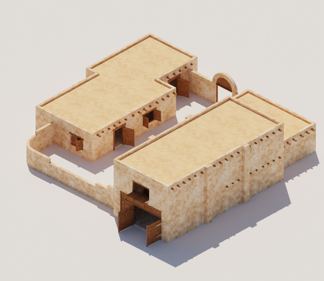 ArtStation - Ancient Desert Houses 3 | Resources