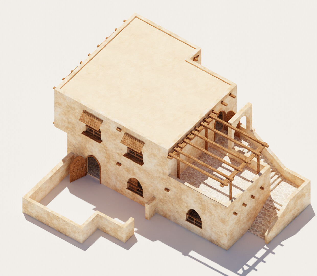 ArtStation - Ancient Desert Houses 4 | Resources