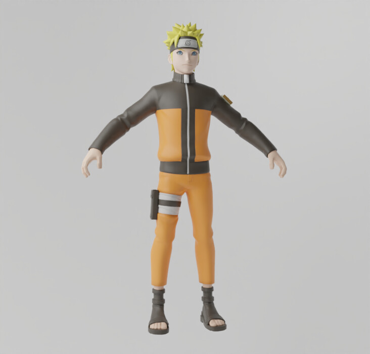 ArtStation - Naruto Uzumaki Lowpoly RIgged | Resources