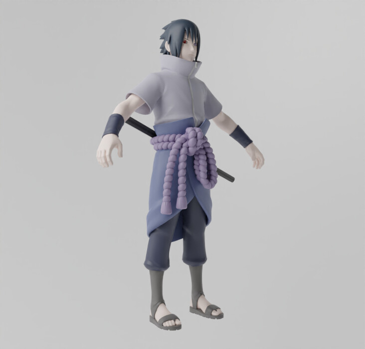 ArtStation - Sasuke Uchiha Lowpoly Rigged | Resources