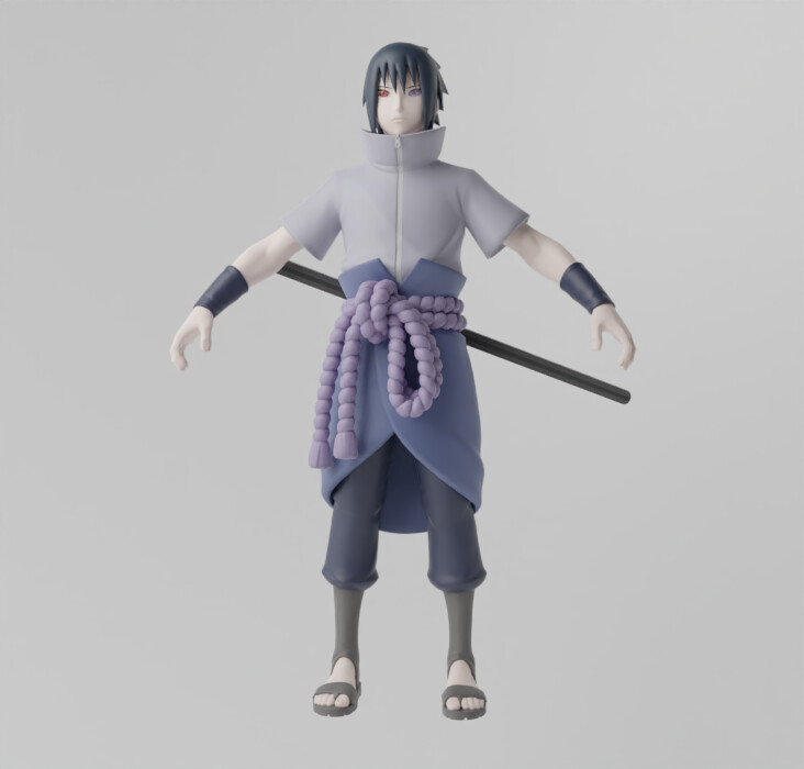 ArtStation - Sasuke Uchiha Lowpoly Rigged | Resources