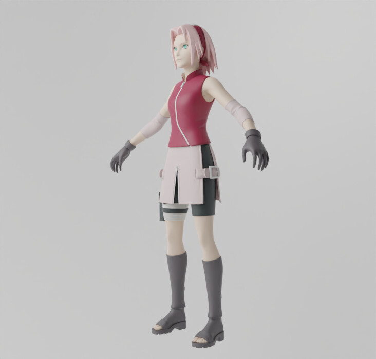 ArtStation - Sakura Lowpoly Rigged | Resources