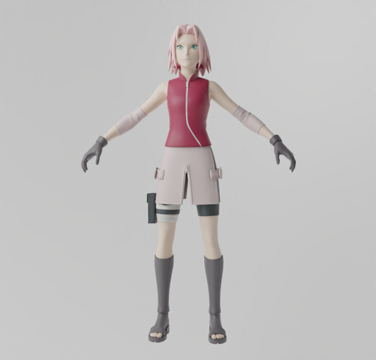 ArtStation - Sakura Lowpoly Rigged | Resources