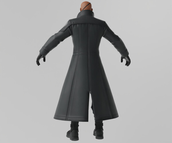 ArtStation - Nick Fury Lowpoly Rigged | Resources