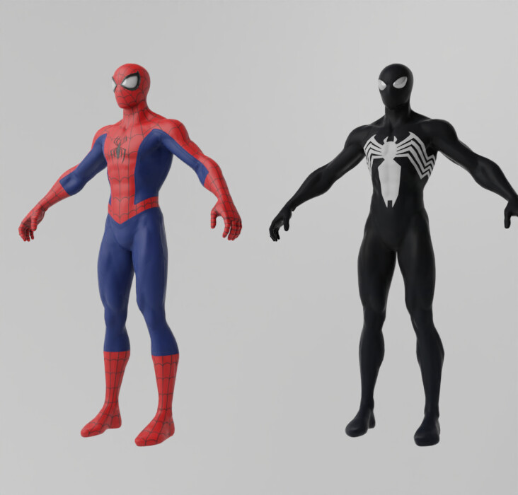 ArtStation - Spiderman Spiderverse Lowpoly Rigged | Resources