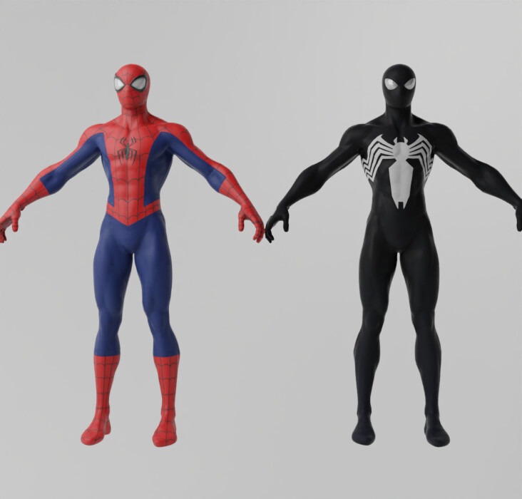 ArtStation - Spiderman Spiderverse Lowpoly Rigged | Resources