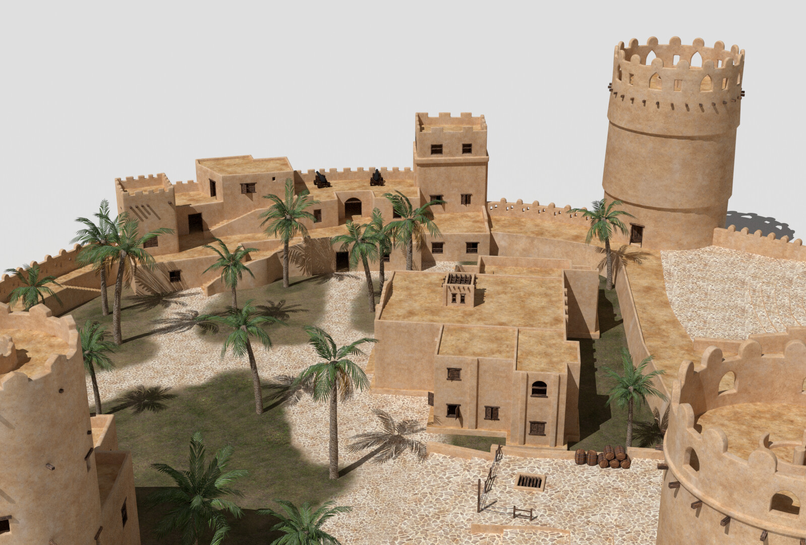 ArtStation - ancient desert fort | Resources