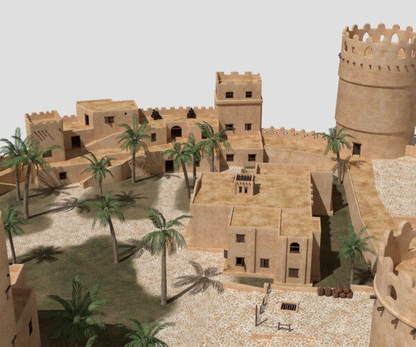 ArtStation - ancient desert fort | Resources