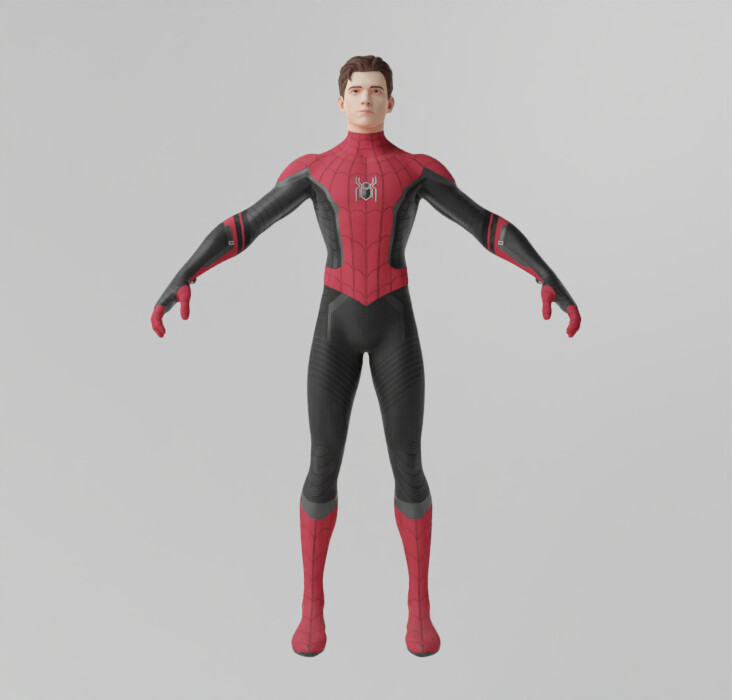 ArtStation - Spiderman Tom Holland Spiderverse Lowpoly Rigged | Resources