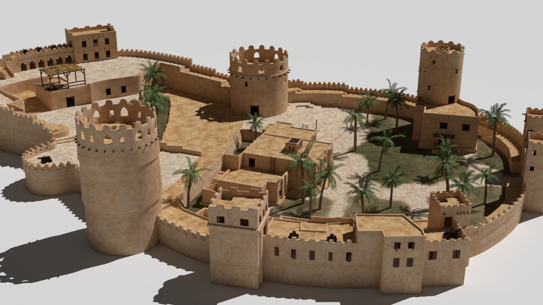 ArtStation - ancient desert fort | Resources