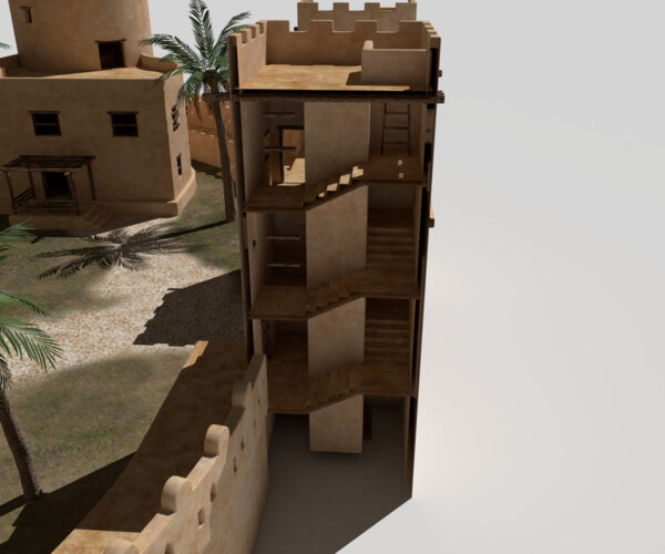 ArtStation - ancient desert fort | Resources