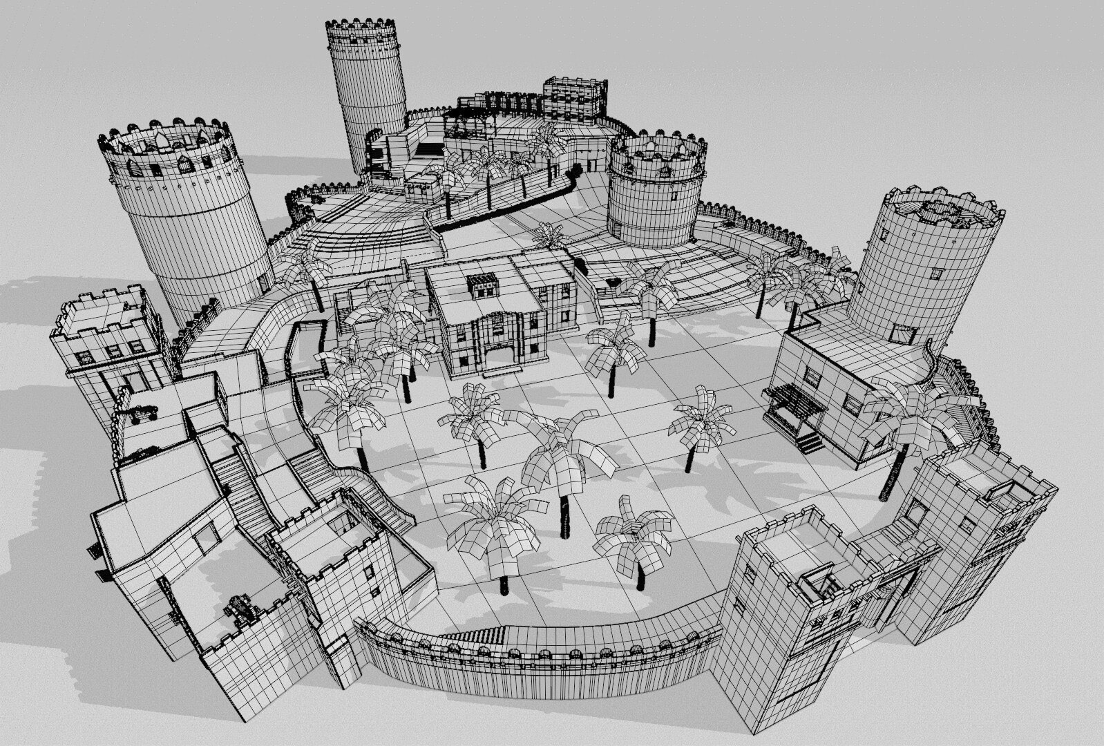 ArtStation - ancient desert fort | Resources