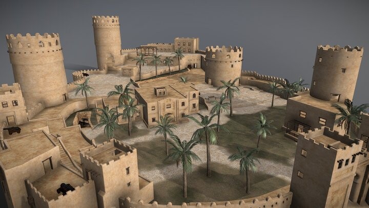 ArtStation - ancient desert fort | Resources