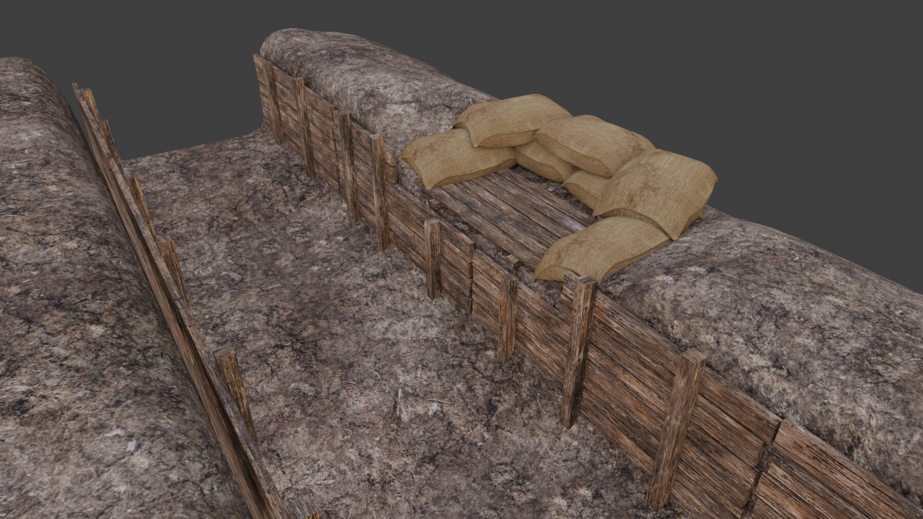 ArtStation - ww2 trench pack | Game Assets