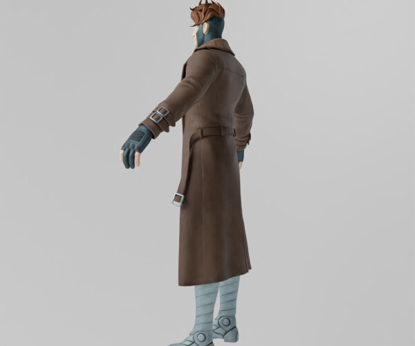 ArtStation - Gambit X-Men Lowpoly Rigged | Resources
