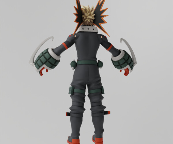 ArtStation - Katsuki "My Hero Academia" Lowpoly Rigged | Resources