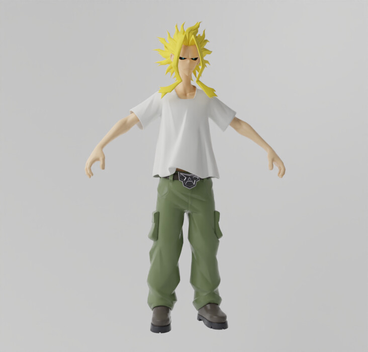 ArtStation - All Might "My Hero Academia" Lowpoly Rigged | Resources
