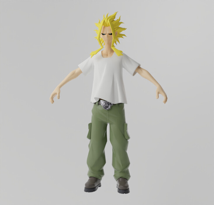 ArtStation - All Might "My Hero Academia" Lowpoly Rigged | Resources