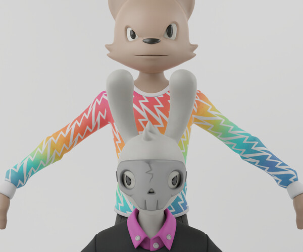 ArtStation - Guggimon N Janky Lowpoly Rigged | Resources