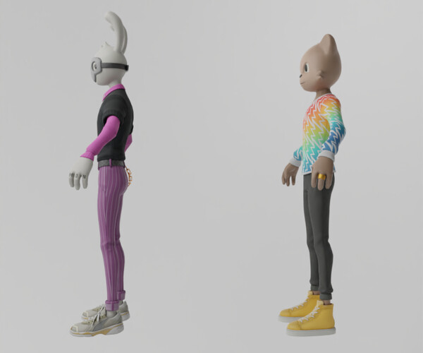 ArtStation - Guggimon N Janky Lowpoly Rigged | Resources