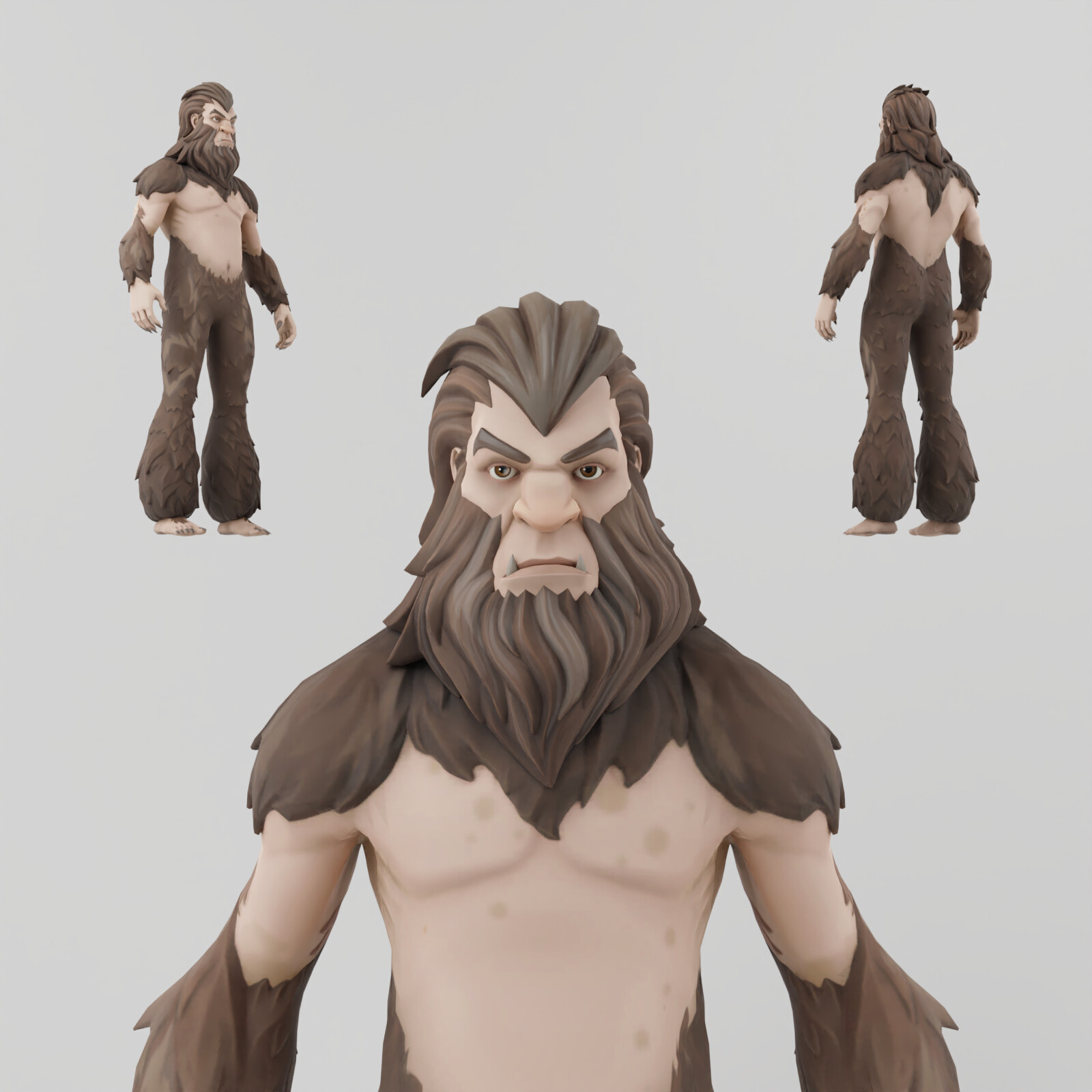 ArtStation - Big Foot Lowpoly RIgged | Resources