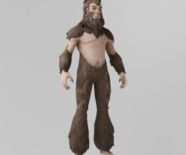 ArtStation - Big Foot Lowpoly RIgged | Resources