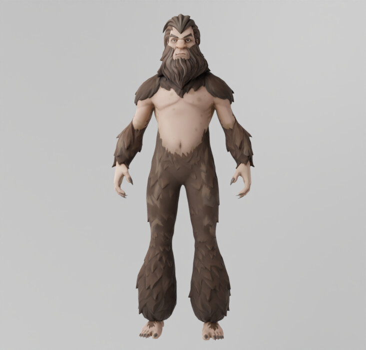 ArtStation - Big Foot Lowpoly RIgged | Resources