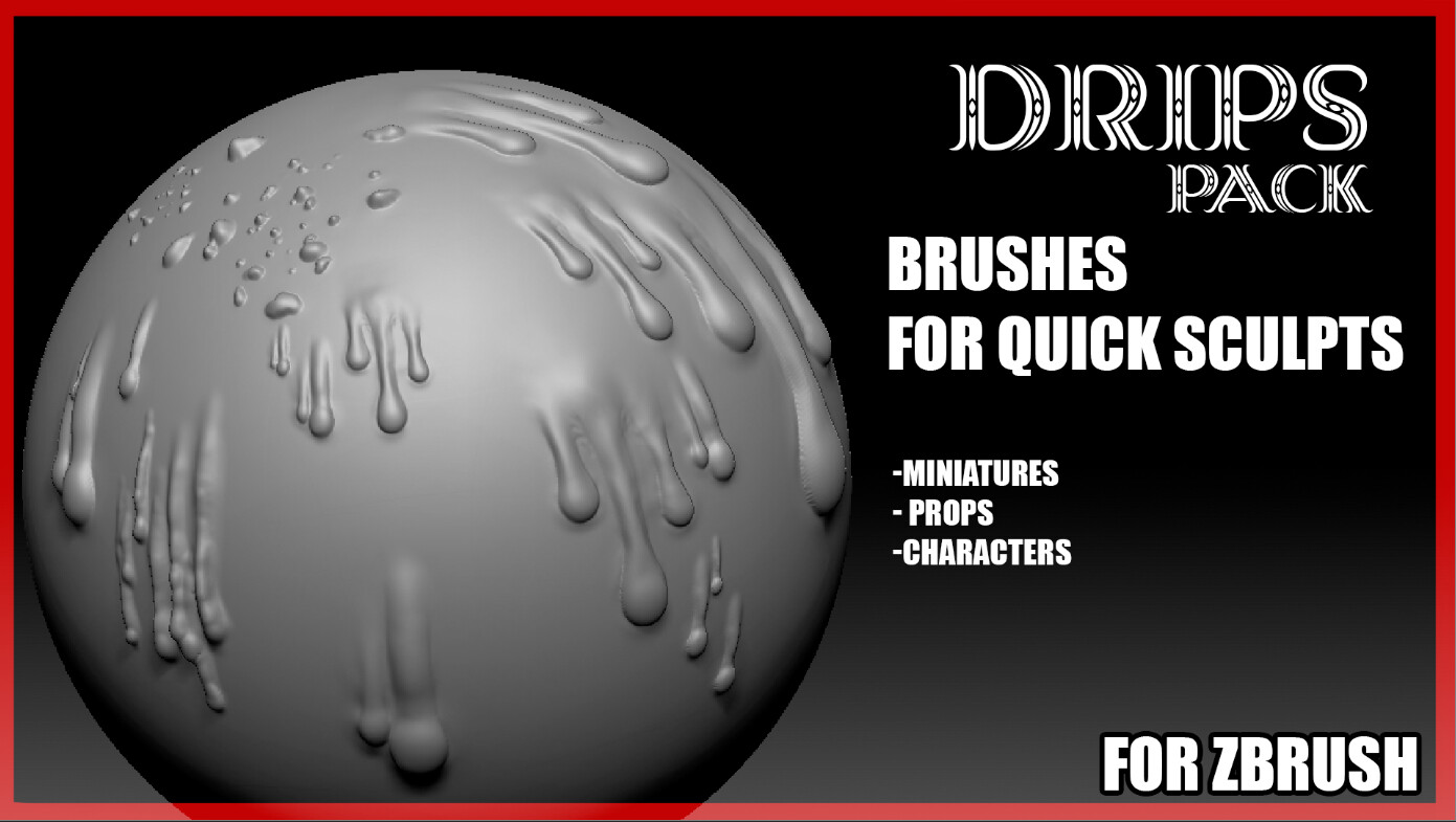 ArtStation - Drip slime / Candle Brush | Brushes