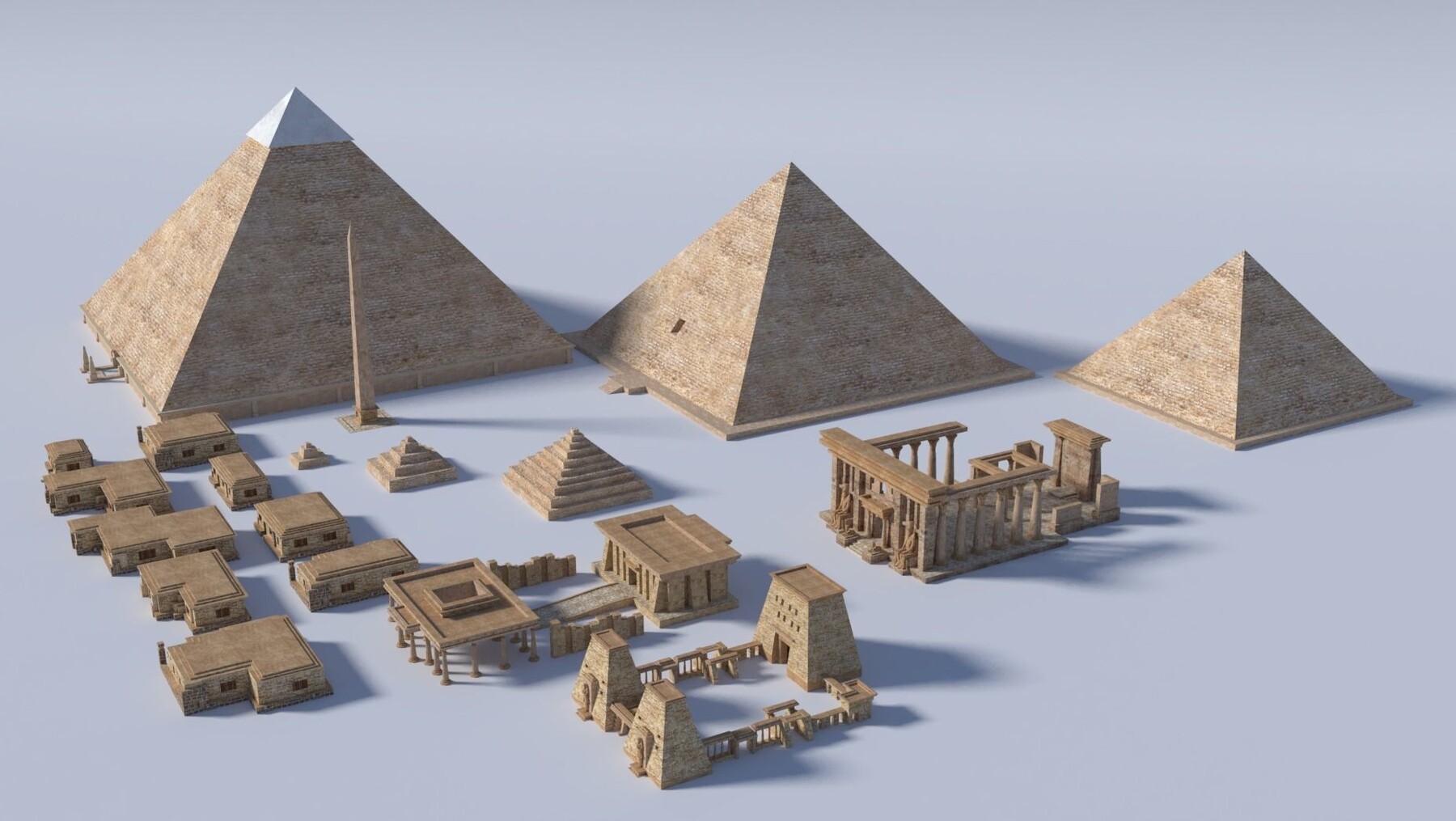 ArtStation - ancient egyptian pharaohs buildings | Game Assets