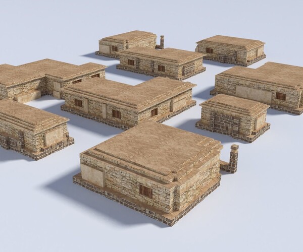 ArtStation - ancient egyptian pharaohs buildings | Game Assets