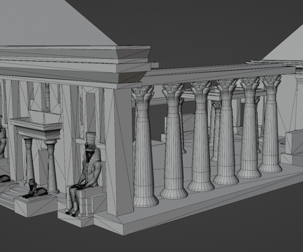 ArtStation - ancient egyptian pharaohs buildings | Game Assets