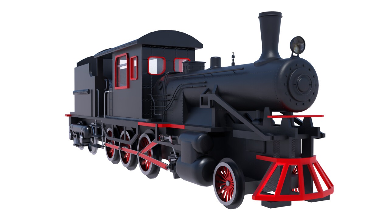 ArtStation - steam train engine | Game Assets