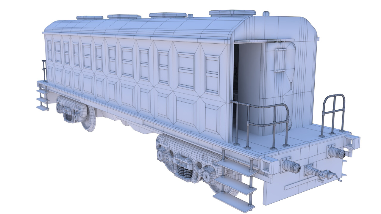 ArtStation - steam train engine | Game Assets