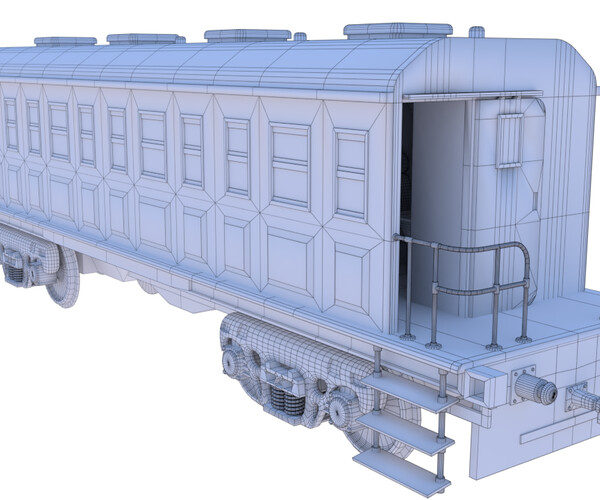 ArtStation - steam train engine | Game Assets