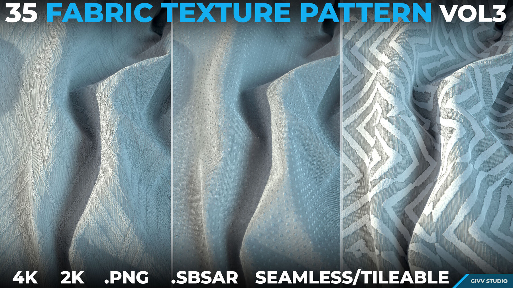 ArtStation - 35 Fabric Texture Pattern Vol 3 (4k/2k/.sbsar/.png ...