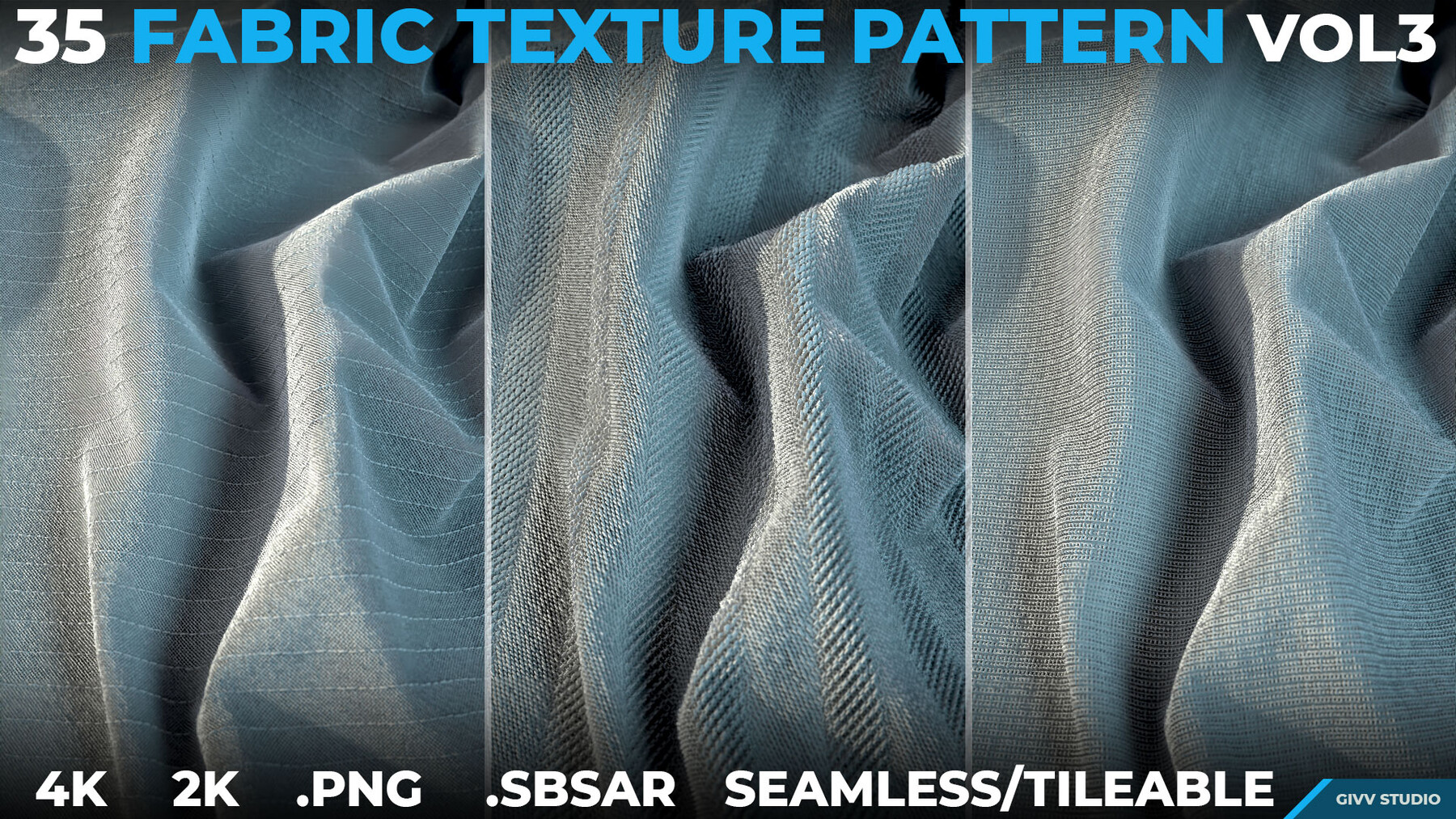 ArtStation - 35 Fabric Texture Pattern Vol 3 (4k/2k/.sbsar/.png ...