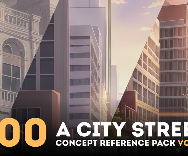 ArtStation - 100 arts - A City Street - Concept Reference Pack Vol.01 ...