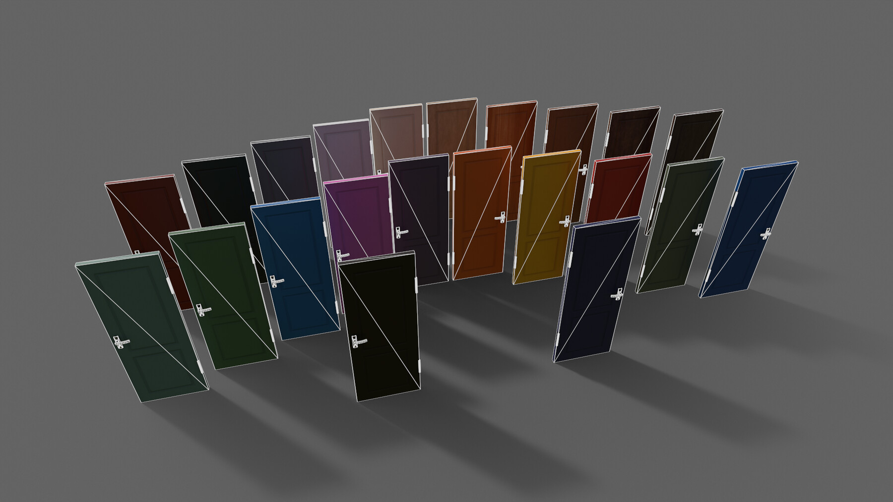 ArtStation - PBR Wood Door B3 | Game Assets