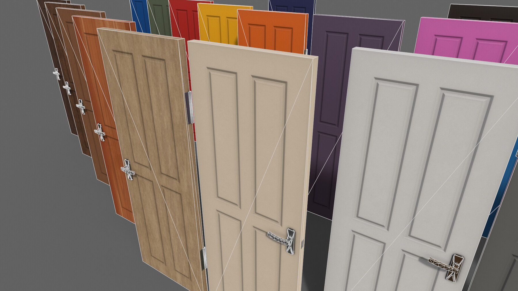 ArtStation - PBR Wood Door B5 | Game Assets