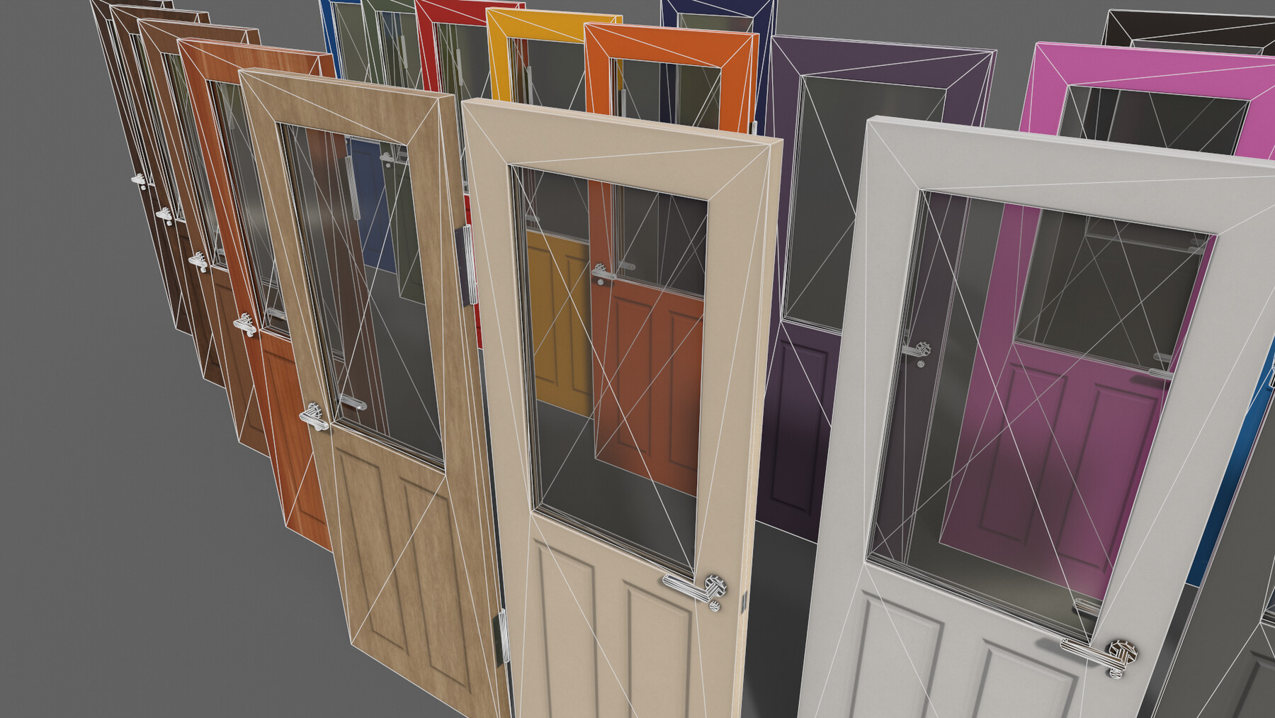 ArtStation - PBR Wood Door C1 | Game Assets