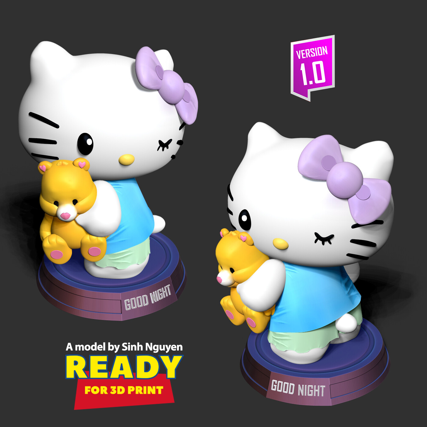 ArtStation - Good night Hello Kitty | Resources