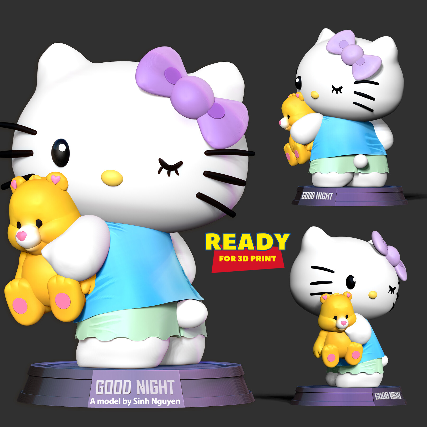 ArtStation - Good night Hello Kitty | Resources