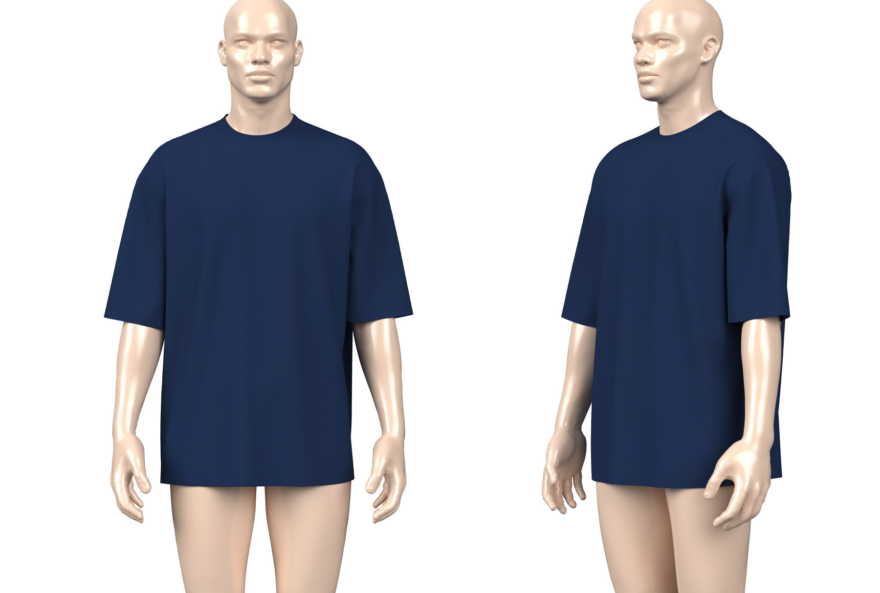 ArtStation - Men's Oversized T-shirt 3d Model | Resources