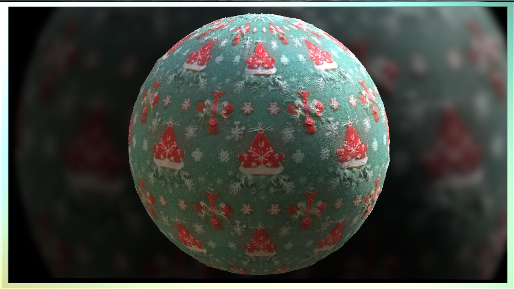 ArtStation - PBR Christmas Winter Cloth Fabric Seamless Material ...