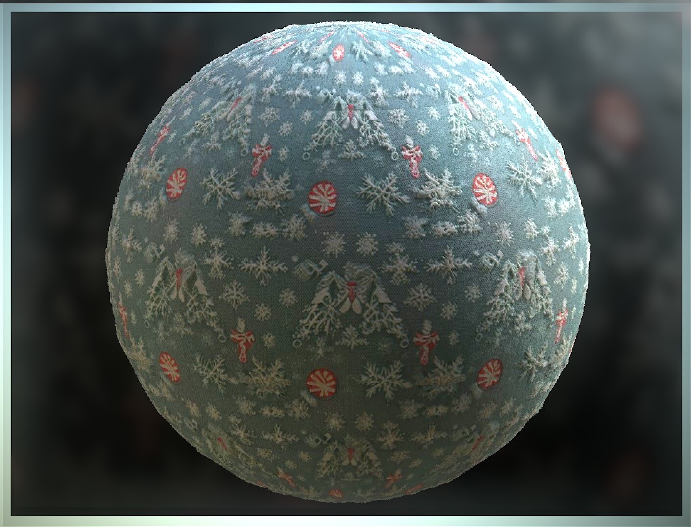 ArtStation - PBR Christmas Winter Cloth Fabric Seamless Material ...