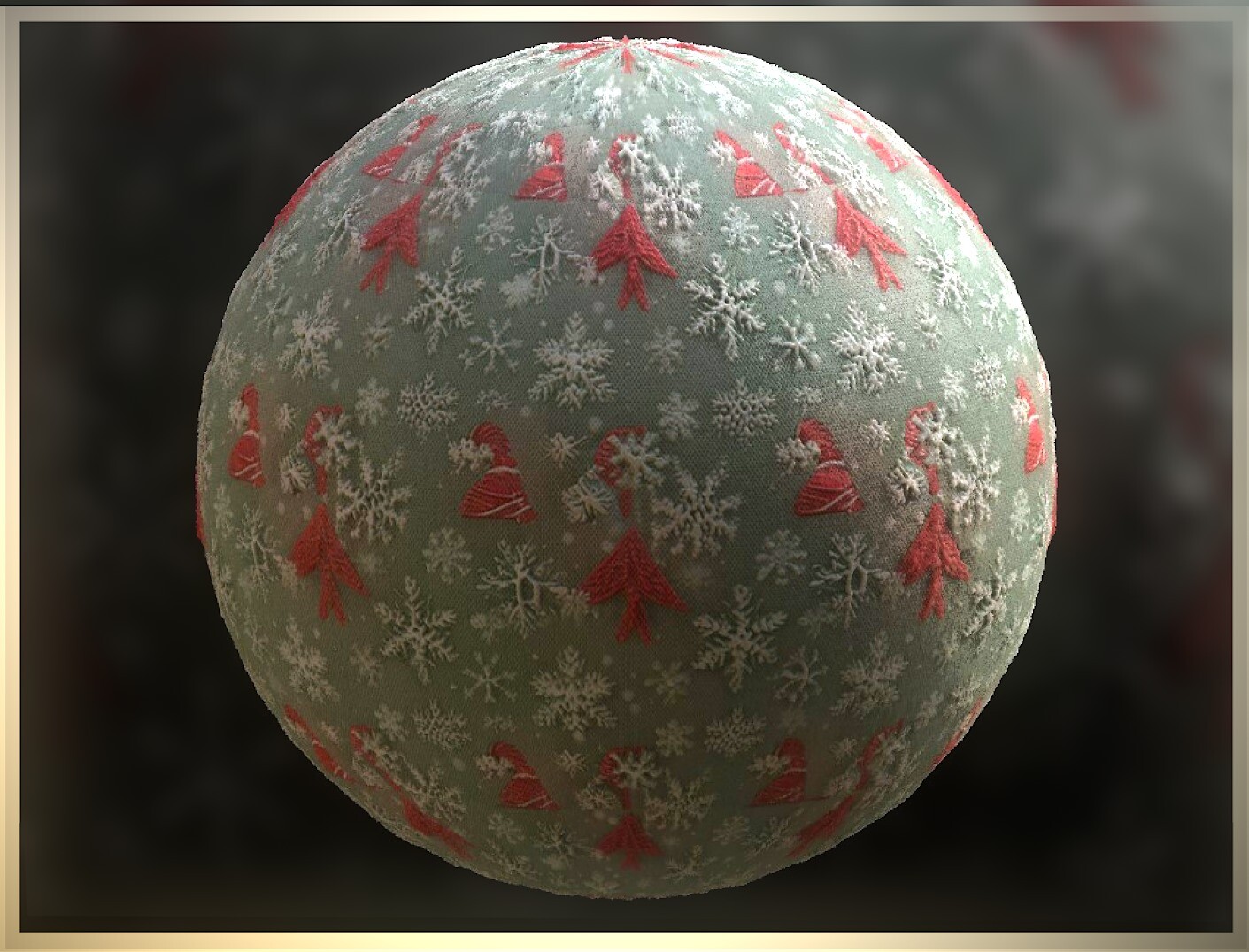 ArtStation - PBR Christmas Winter Cloth Fabric Seamless Material ...