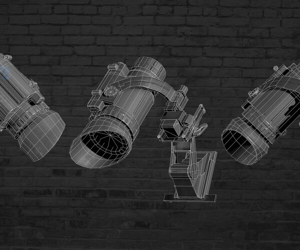 ArtStation - MILITARY Game Ready AN PVS 14 Night Vision Device Low-poly ...